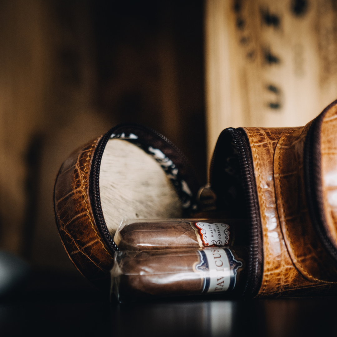 Golf Cigar Case | Cigar Accessories | Genuine Leather | 8 Styles ...